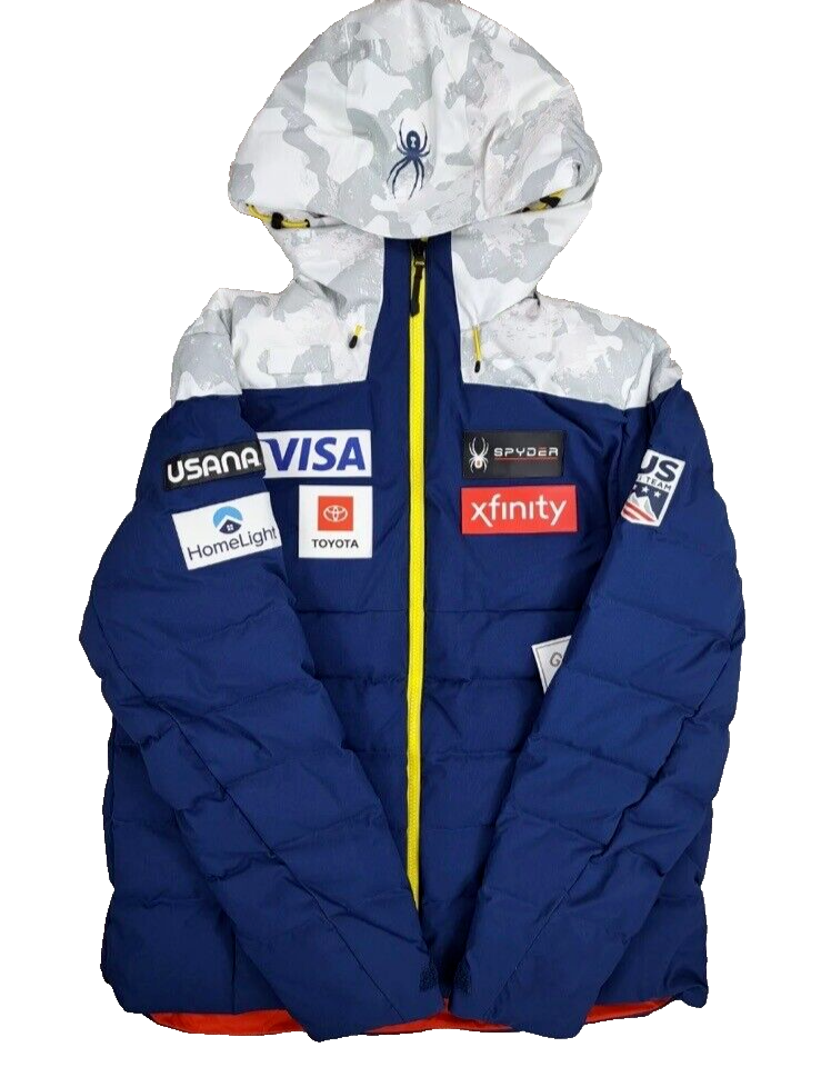 Spyder US Ski Team Rocket GoreTex Infinium Down Jacket Snow Camo Mens ...