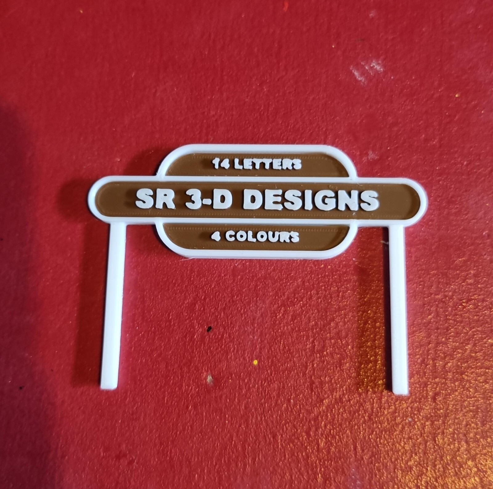 00 Gauge 1:76 Custom made station or signal box Signs 7 colours set of ...