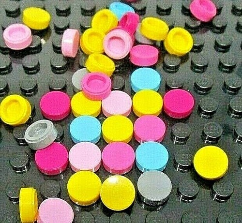LEGO Round Tiles 1x1 (x20) Choose Colour - Design 35380, 35381, 98138 ...