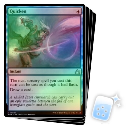 FOIL QUICKEN X4 Ravnica Remastered Magic MTG MINT CARD | eBay