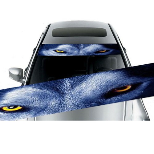 Car Front Rear Window Windshield 3D Wolf Eye Graphics Vinyl Decal ...
