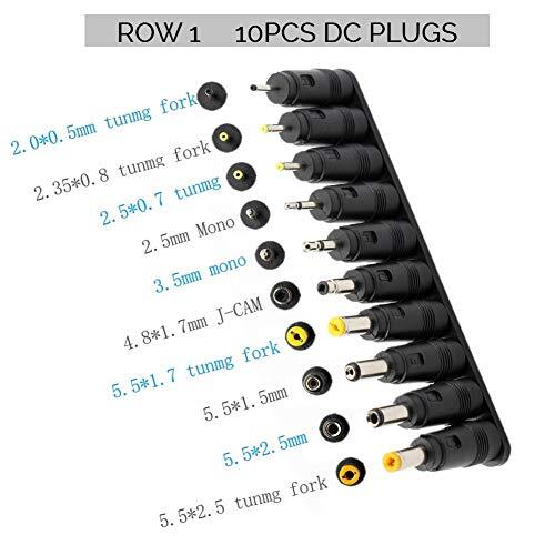 34Pcs Universal DC Connector Plug Kit 5.5x2.1mm Female Base for Laptop ...