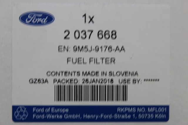Original Fuel Filter 2 0 Diesel Ford Mondeo - S-MAX - Focus - C - Max ...