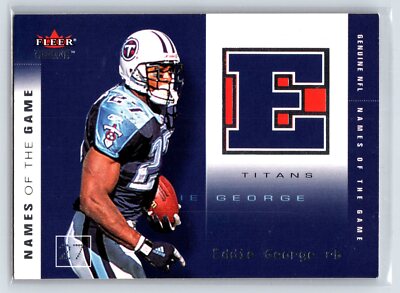 2002 Fleer Genuine #13 NG Eddie George Tennessee Titans | eBay