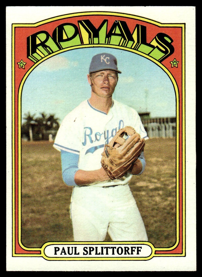 1972 Topps Paul Splittorff Kansas City Royals #315 | eBay