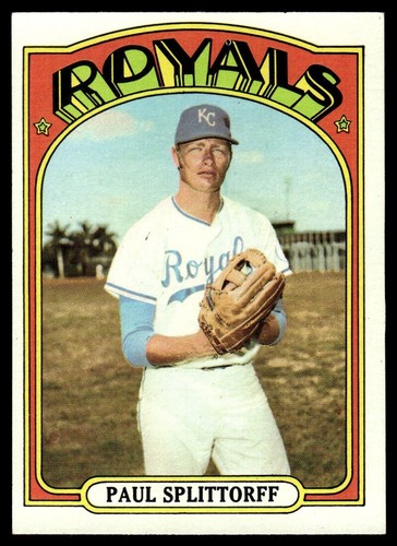 1972 Topps Paul Splittorff Kansas City Royals #315 | eBay