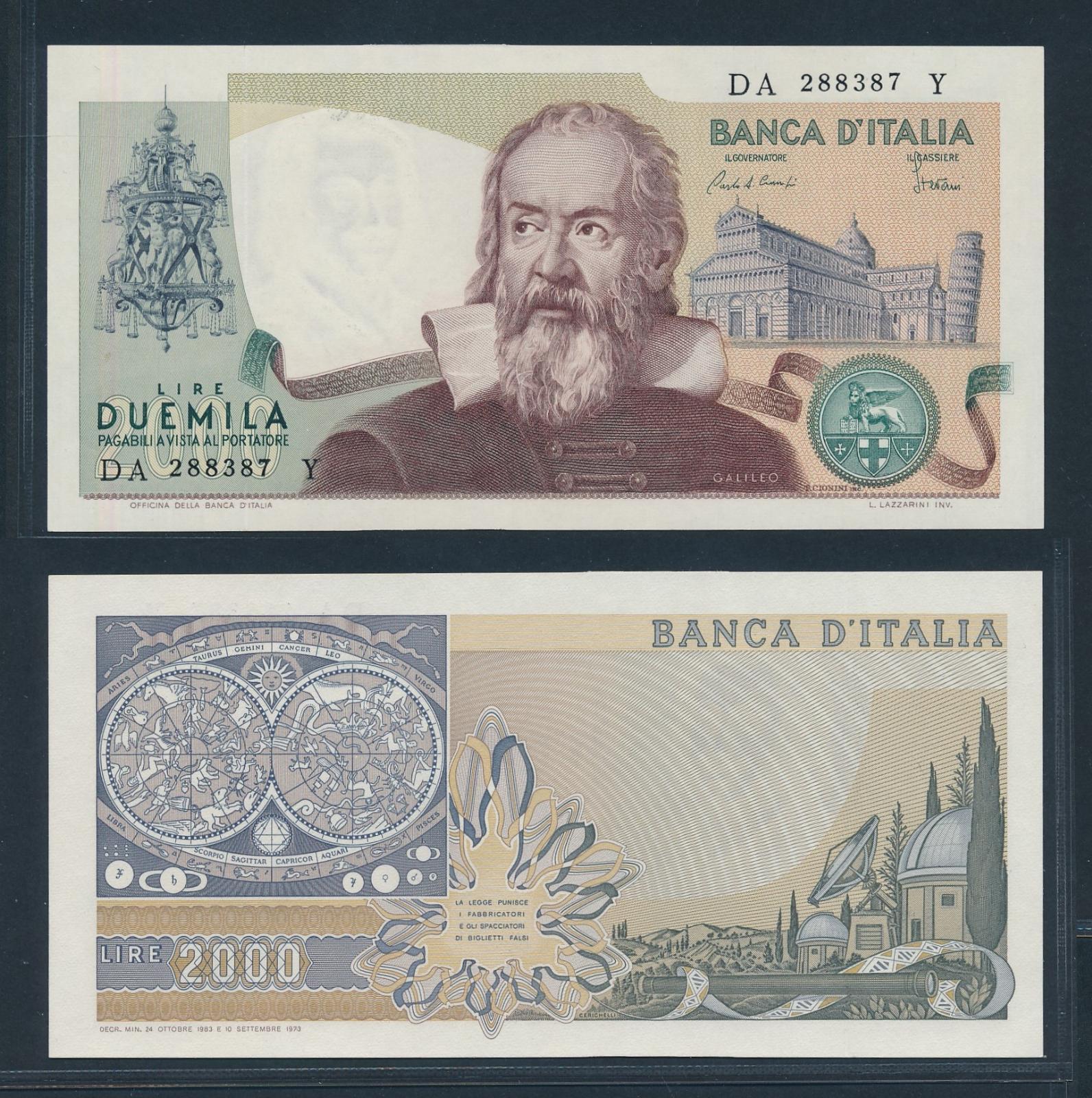 [76277] Italy 1973 2000 Lire Bank Note UNC P103a | eBay