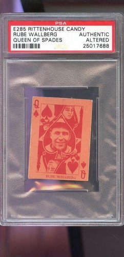 1933 E285 Rittenhouse Candy Queen Spades Rube Walberg PSA A Graded ...