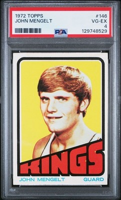 1972 Topps Basketball John Mengelt Rookie (RC) #146 PSA 4 (Ridiculous ...