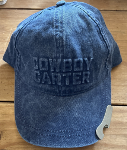 AUTHENTIC Beyonce Cowboy Carter Tour Merch - Denim Cap with Bottle ...