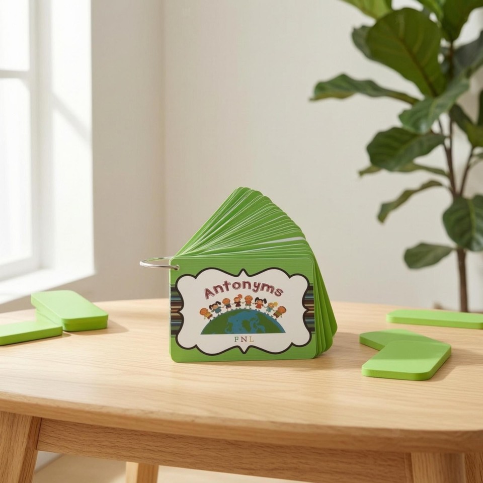 51 Pieces Antonym Learning Cards with Loop Educational Vocabulary ...