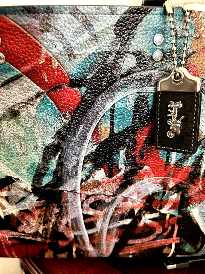 Coach Mint X + Serf Black & Silver Graffiti Large Rogue 39 Original ...