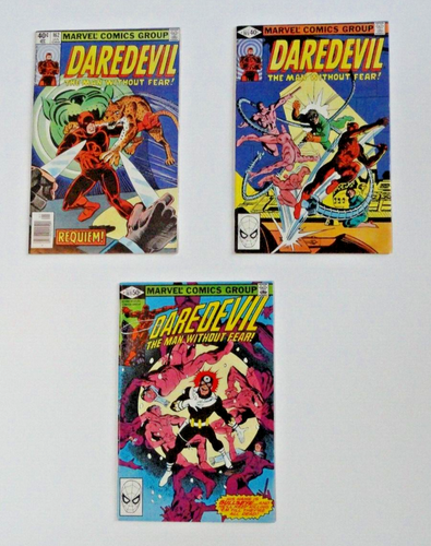 Daredevil #162, 165, 169 Bullseye, Electra, Frank Miller Lot | eBay