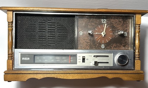 RCA Vintage Clock Radio Maple Finish RZS 486L | eBay