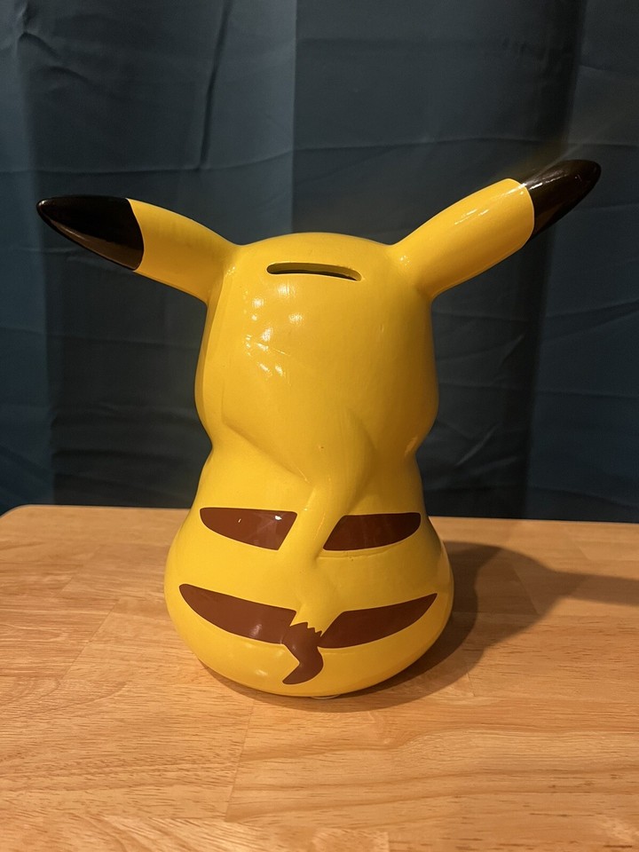 Pokémon Pikachu Piggy Coin Money Bank Ceramic Nintendo 2016 FAB NY 9 ...