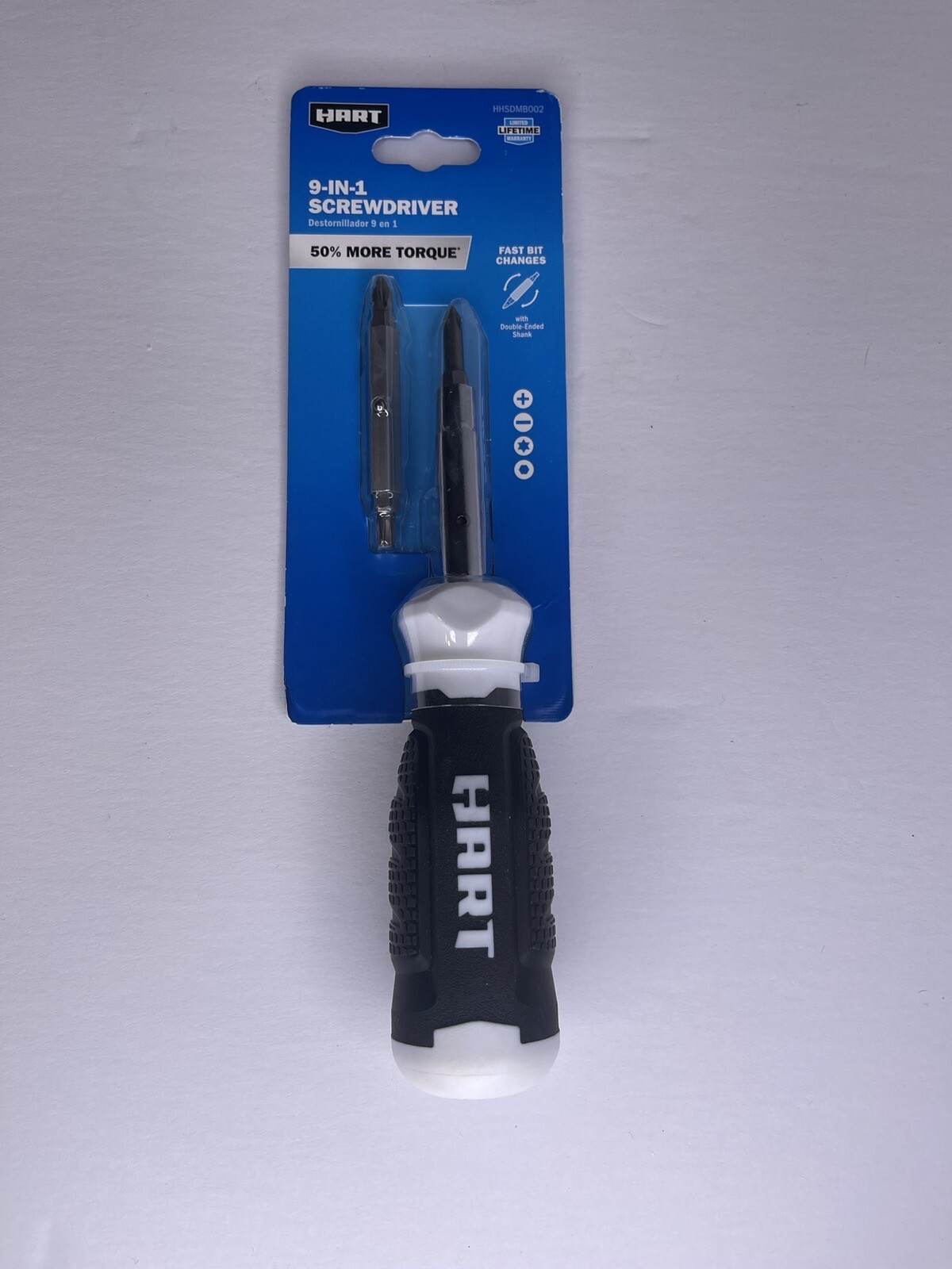 HART 9-in-1 Screwdriver with Philips Head, Slotted, Nut Driver, and ...