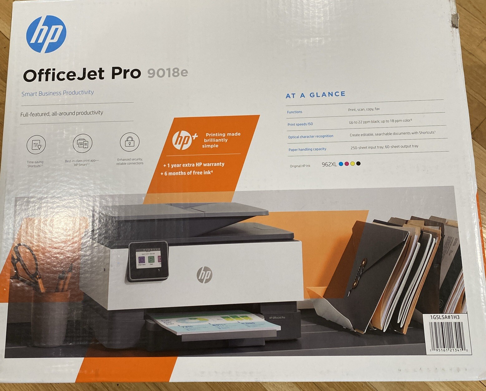 HP OfficeJet Pro 9018e All-in-One Wireless Color Inkjet Printer - White ...
