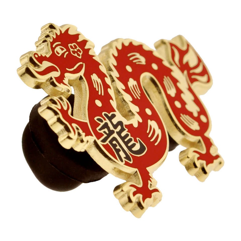 PinMart's Chinese Zodiac Year of the Dragon New Year Enamel Lapel Pin ...