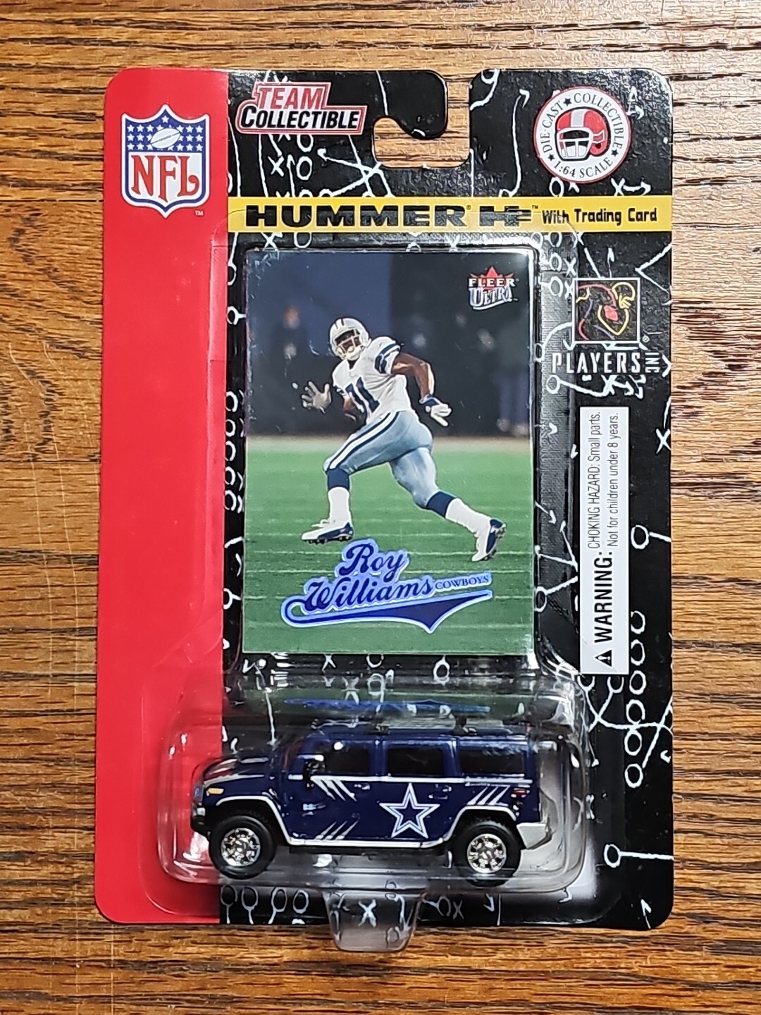 NFL FLEER ULTRA ROY WILLIAMS CARD & Diecast HUMMER H2 MOC 2003 SEALED ...