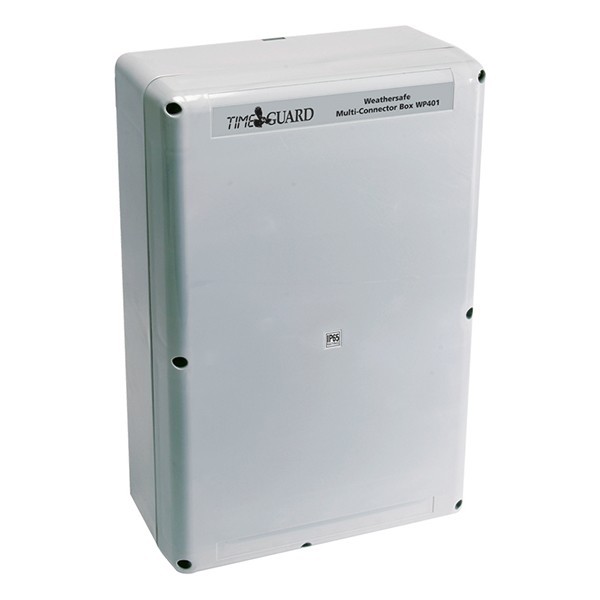 Large Weatherproof Outdoor Box with 4 Way Extension Socket Strip ...