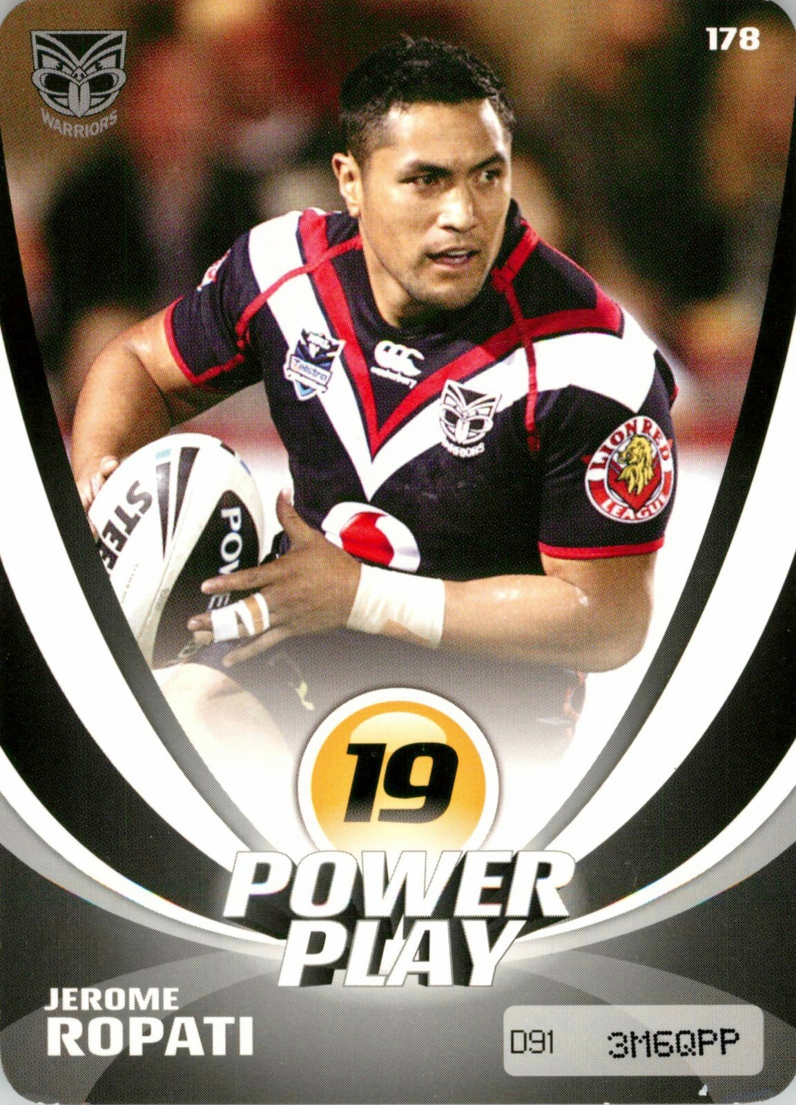 New 2013 NEW ZEALAND WARRIORS NRL Card JEROME ROPATI Power Play | eBay