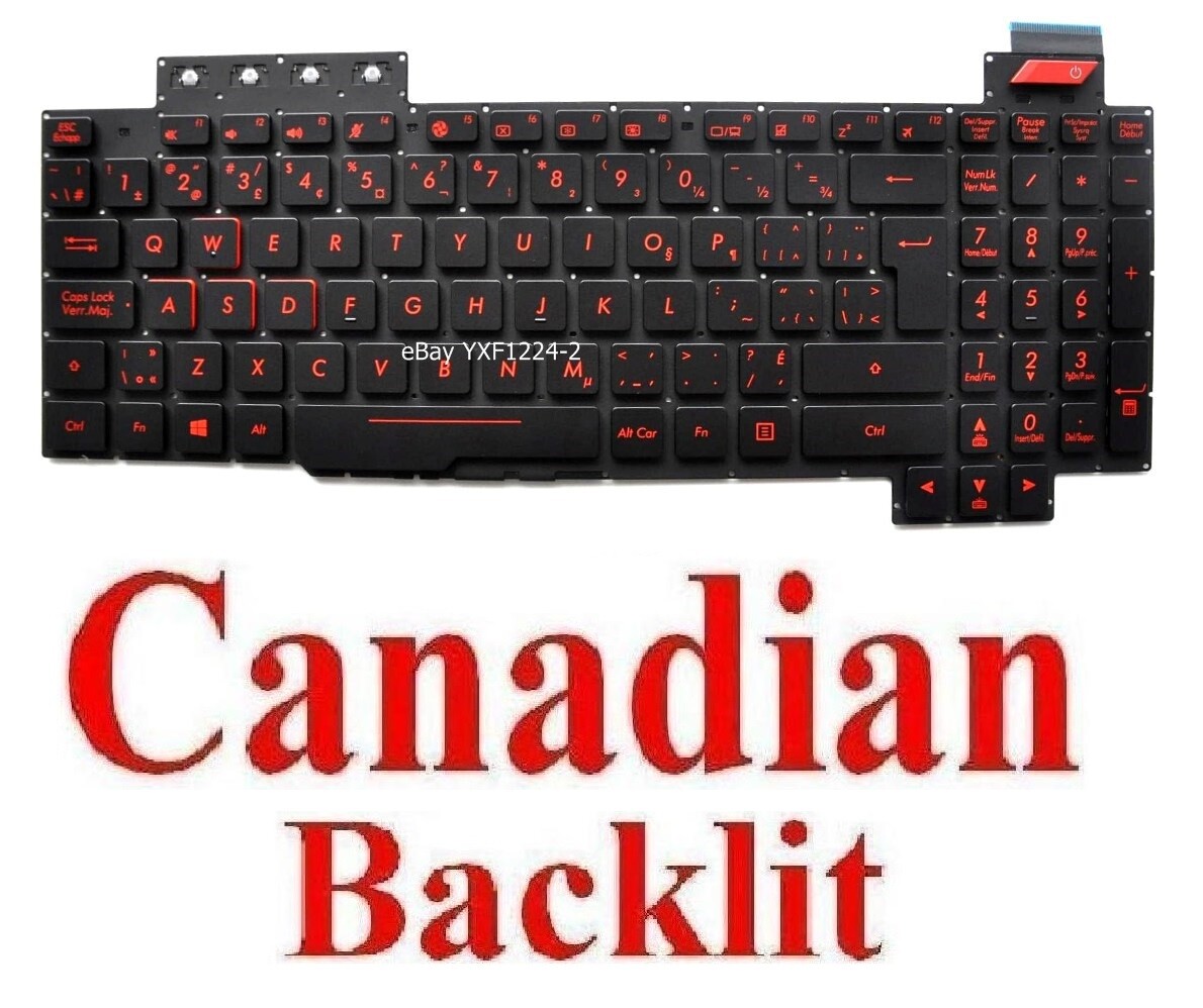 Keyboard for ASUS FX503 FX503V FX503VD FX503VM - CA Canadian | eBay