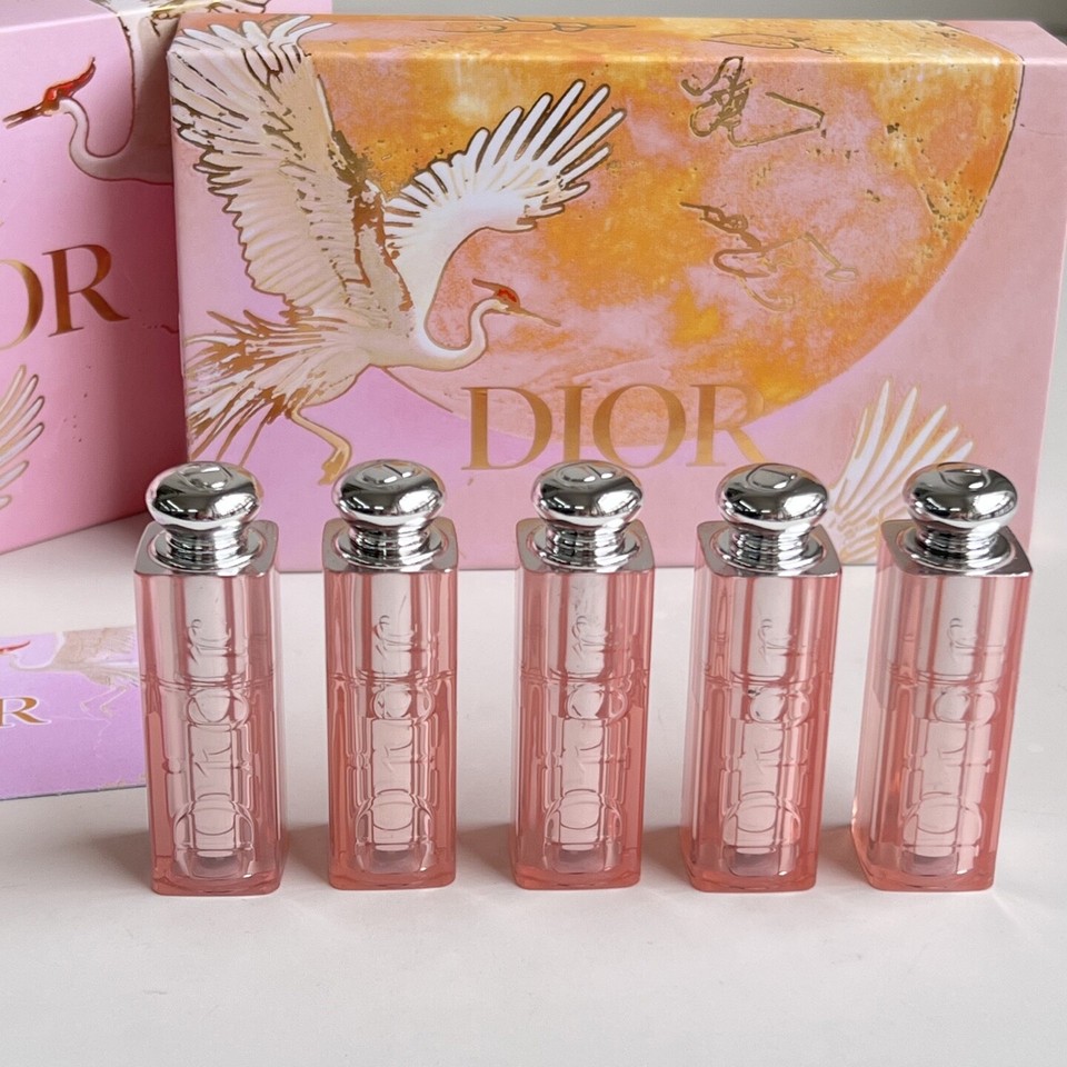 Dior Lip Glow Set: 5 Miniature Colors in Limited Editio Gift Box -New ...