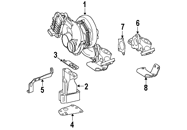 Mercedes-Benz 6421420781 Genuine OEM Support Brace Gasket for sale ...