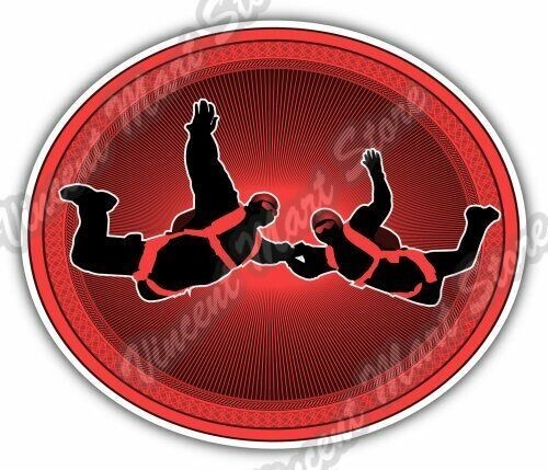 Skydiving Parachuting Parachute Air Car Bumper Window Vinyl Sticker ...