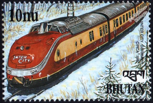 DB Deutsche Bahn TEE Intercity Klasse VT 11,5 Diesel DMU Zugstempel #1 ...