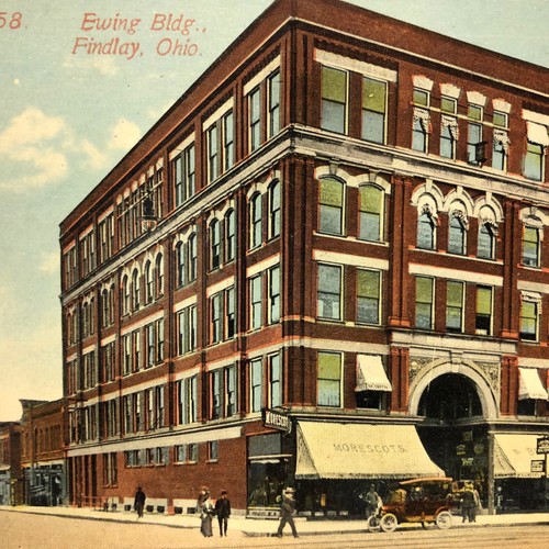 Vintage Findlay Ohio Ewing Building Postcard | eBay