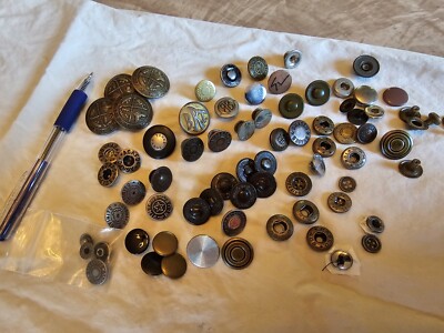 Vintage Metal Buttons & Jean Rivets | eBay