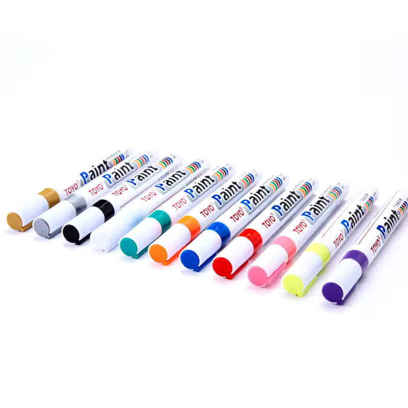 Paint Marker Pen Waterproof Oil Markers Pens Car Tyre Tire Tyres Metal ...