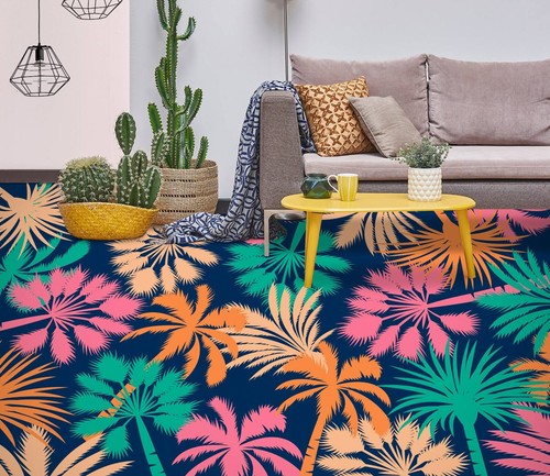 3D Art Coconut Tree O4201 Floor WallPaper Murals Wall Print Decal 5D ...