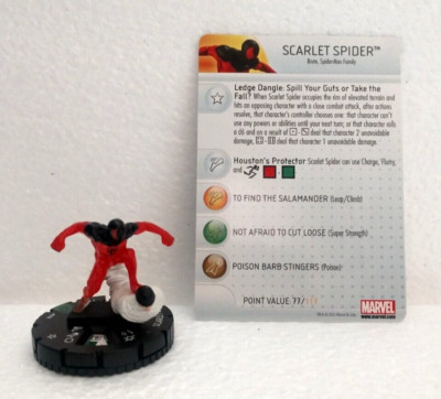 HEROCLIX 2013 SCARLET SPIDER #018 AMAZING SPIDER-MAN SET UNCOMMON W ...