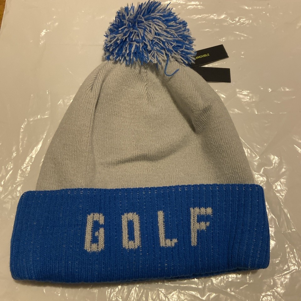NiKE GOLF TOUR SkULLY BEANIE REMOVABLE , POM (NEW) | eBay