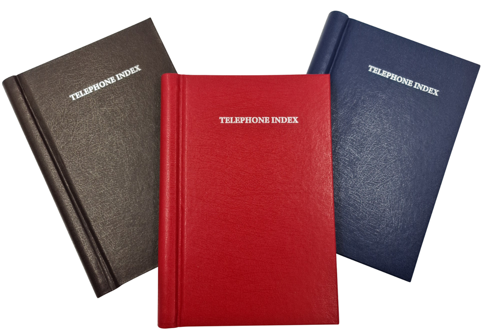 Telephone Address Book A-Z Index Hard Back Cover A5 Address Spiral ...
