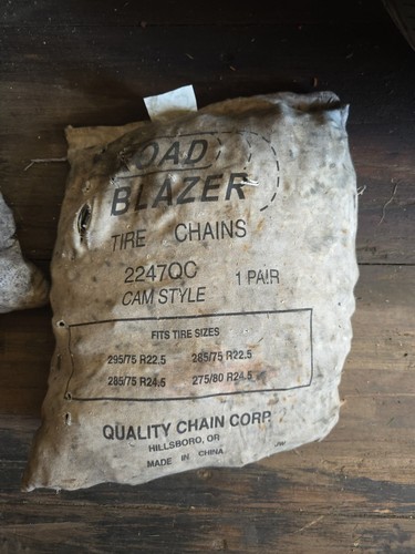 ROAD BLAZER COMMERCIAL TRUCK 18 WHEELERS TIRE CHAINS 2247QC 1 PAIR | eBay