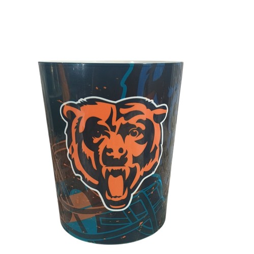 Retro Chicago Bears NFL Football Trash Can Waste Basket Bin Officially ...