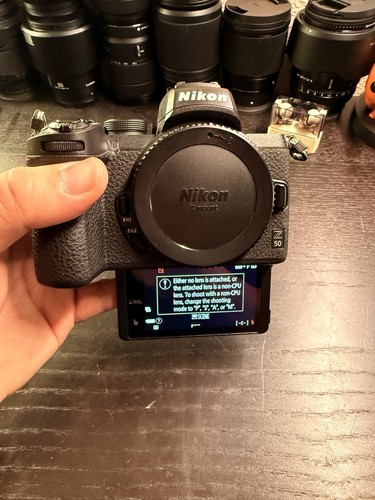 Nikon Z50 Camera Body Exclt Cond Used. + 2 Batteries & Charger. NO LENS ...