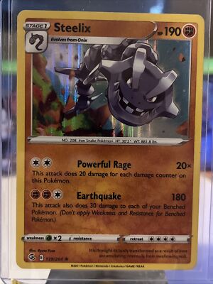 Pokémon TCG Steelix Fusion Strike 139/264 Reverse Holo Holo Rare LP | eBay