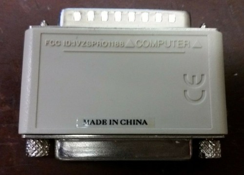 Rainbow Sentinel SuperPro Parallel Hrdwr Key - FCC ID IVZSPRO1188 S/N ...