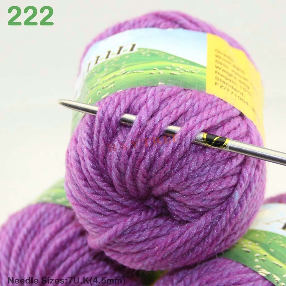Sale LOT of 1 Ball X 50gr Chunky Thick Soft warm Wool Hand Knitting ...