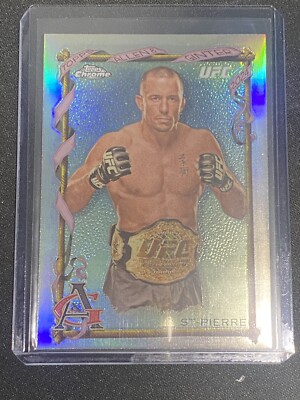 2024 Topps Chrome UFC Allen & Ginter Refractor Georges St-Pierre | eBay