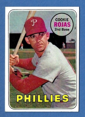 VINTAGE 1969 TOPPS BASEBALL CARD #507 COOKIE ROJAS PHILADELPHIA ...