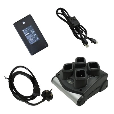 Symbol SAC9000-4000R 4-Slot Battery Charger Kit Zebra MC90/MC91/MC92 ...