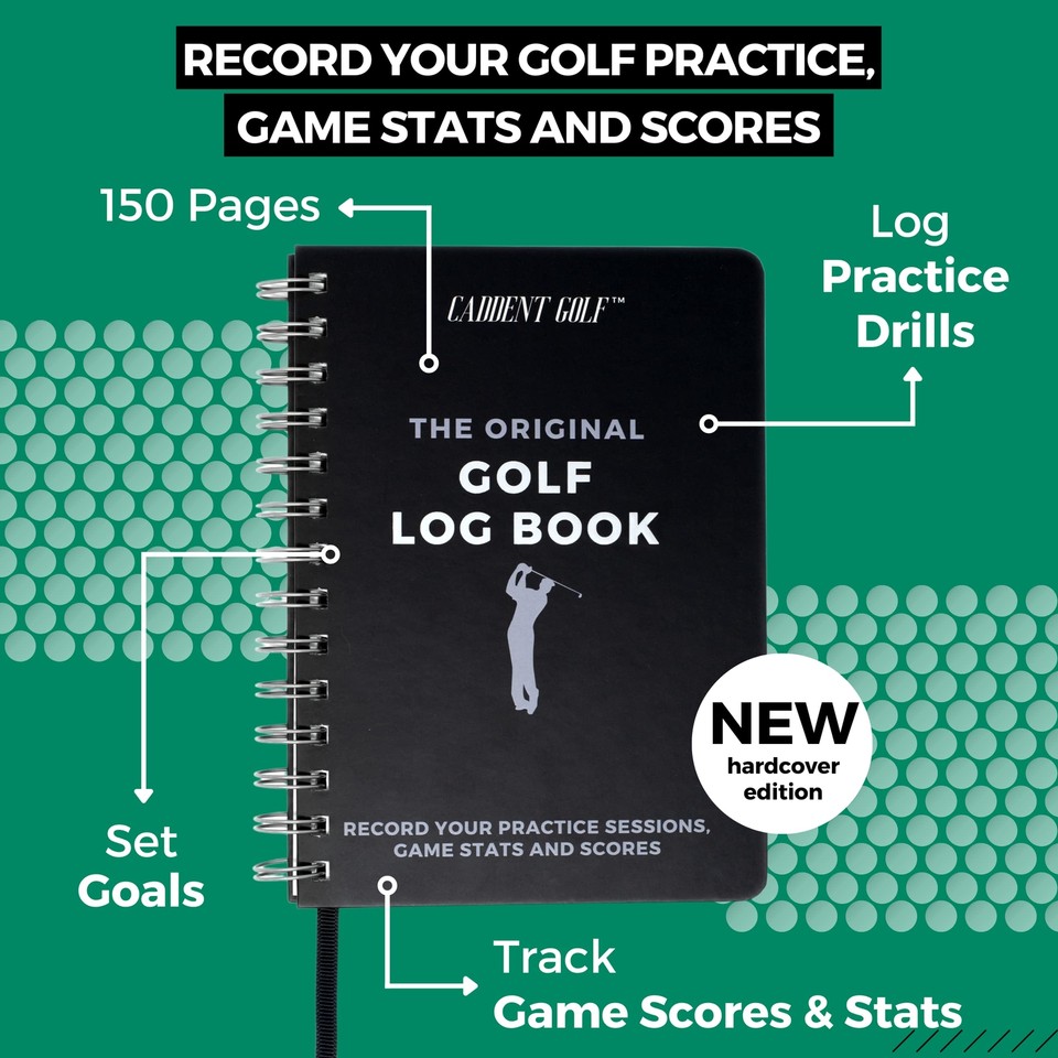 Log Book - Wire-Bound Golf Notebook and Golf Scorecard Book - Golf ...