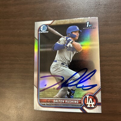 Dalton Rushing 2022 Bowman Chrome Draft AUTO IP REFRACTOR SIGNED ...