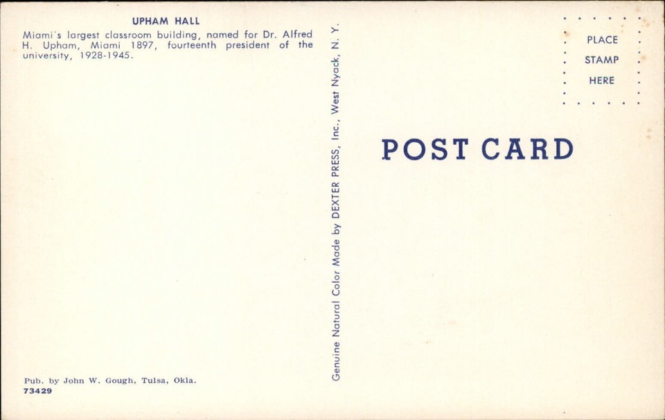 Oxford Ohio Miami University Upham Hall classrooms unused vintage ...