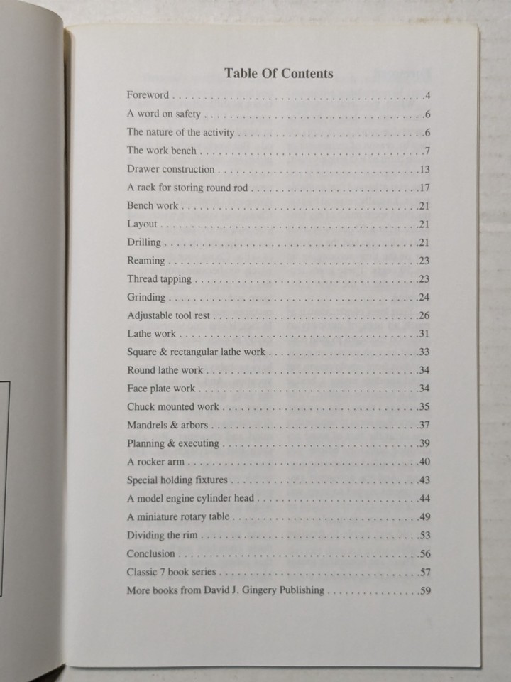 2001 - Uncle Dave Gingery's Shop Note Book #1 - Vince Gingery - First ...